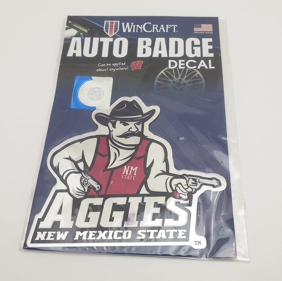 Wincraft | Wall Decor | 3 Nmsu Aggies Auto Badge Decal | Poshmark
